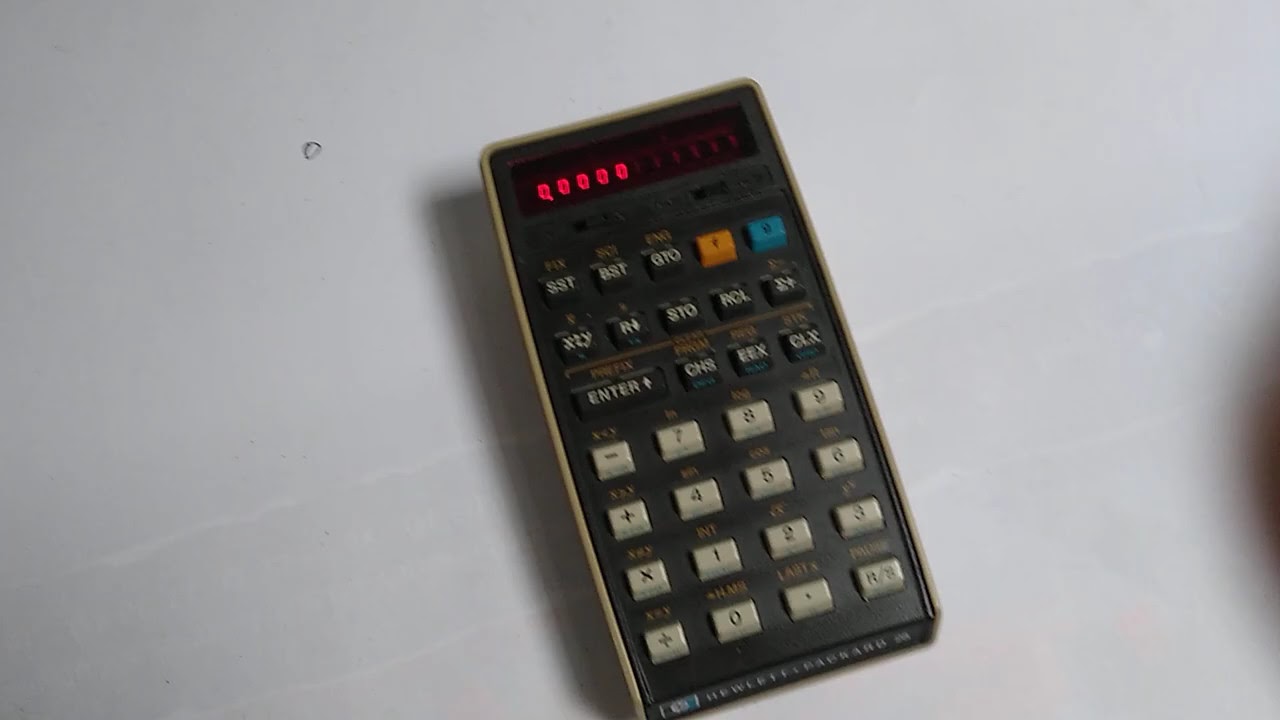 HP-25 calculator Alarm function test - YouTube