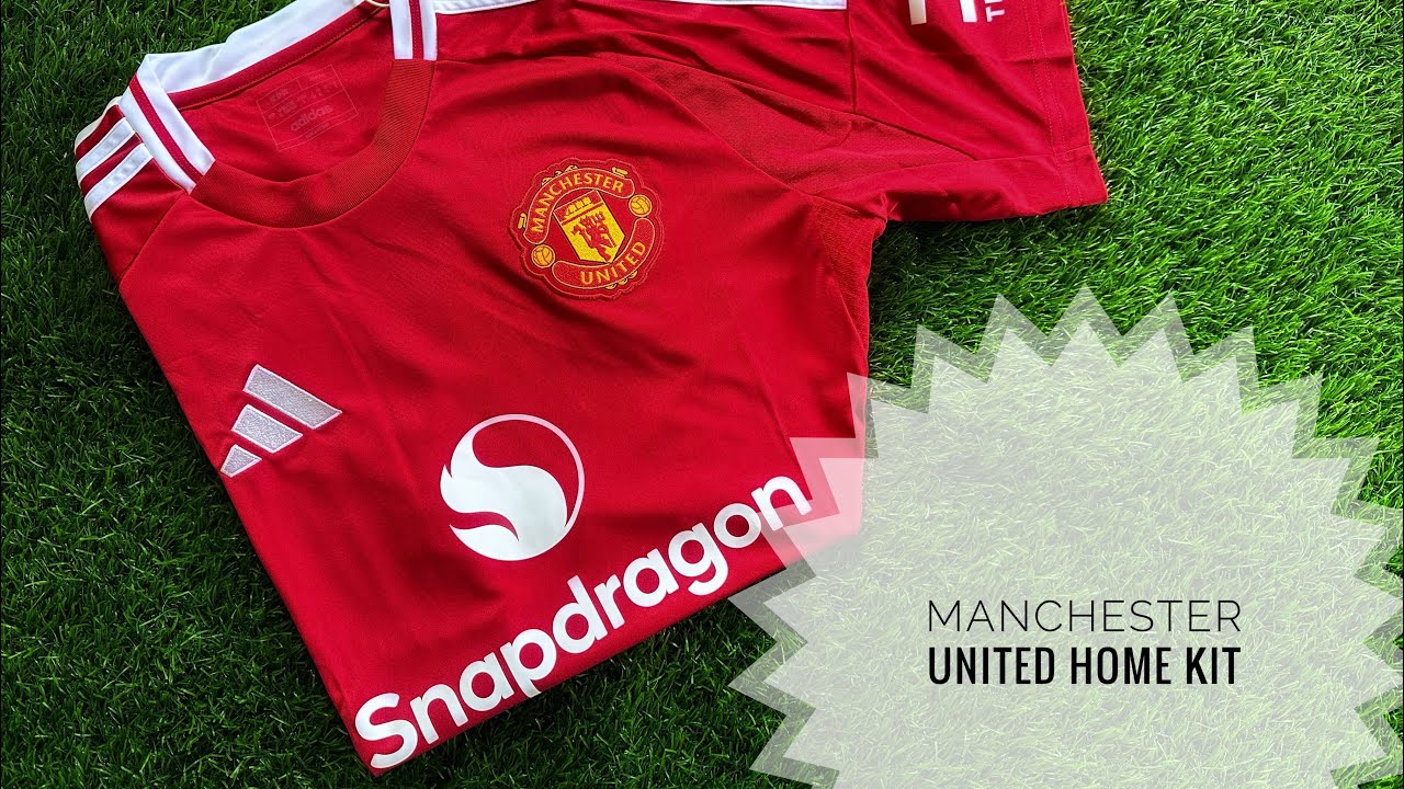 Manchester United home kit unboxing for season 24-25 - YouTube