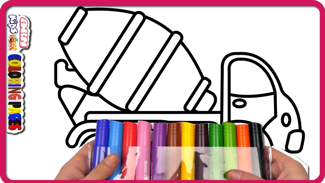 Truck Drawing And Coloring / Akn Kids House - YouTube