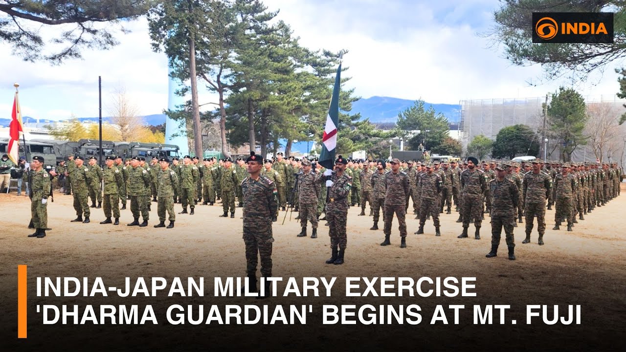 India-Japan military exercise 'Dharma Guardian' begins at Mt. Fuji | DD ...