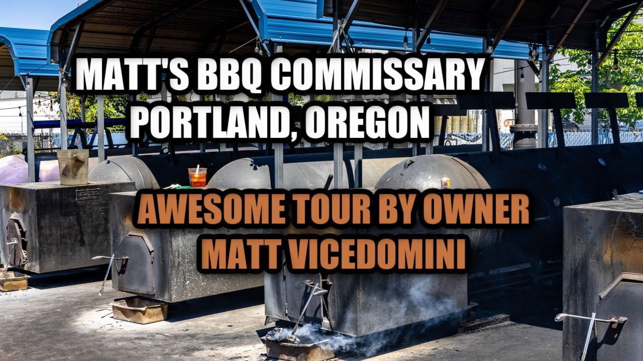 Matt's BBQ Commissary Tour With Five 1,000 Gallon Offset Smokers - YouTube