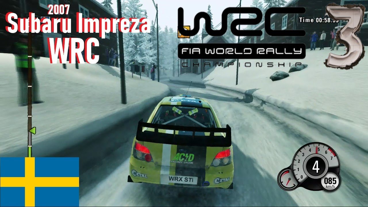 WRC 3 [PS3] | Subaru Impreza WRC 2007 / Rally Sweden Gameplay - YouTube