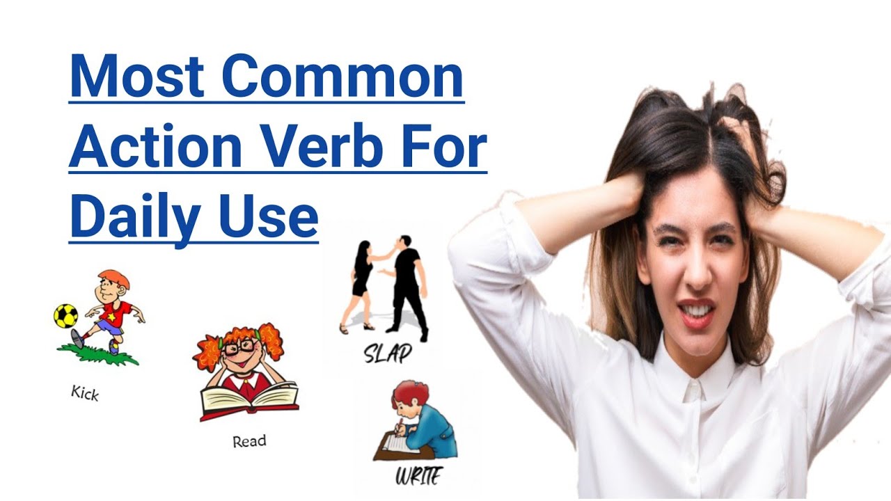 Common Action Verbs in English | Action Verb | English vocabulary - YouTube