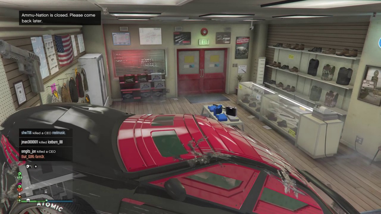 Grand Theft Auto V Gun Shop Drive Thru - YouTube