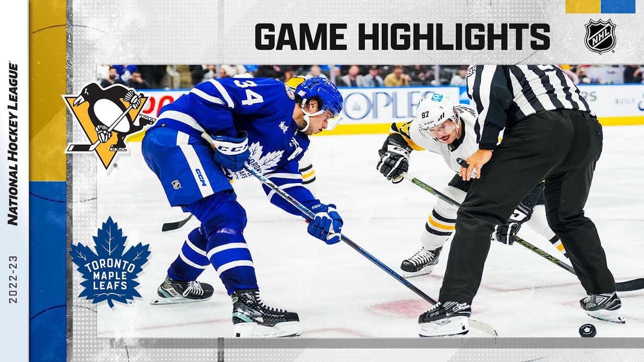 Penguins @ Maple Leafs 11/11 | NHL Highlights 2022 - YouTube