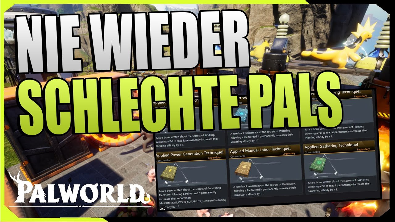 OP durch Bücher?! So werden ALLE Pals zu S-Tier! | Palworld Tipps - YouTube