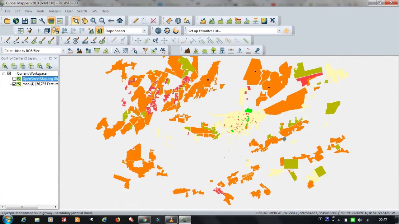 Download Open Street Map in Vector format using GLOBAL MAPPER/تحميل ...