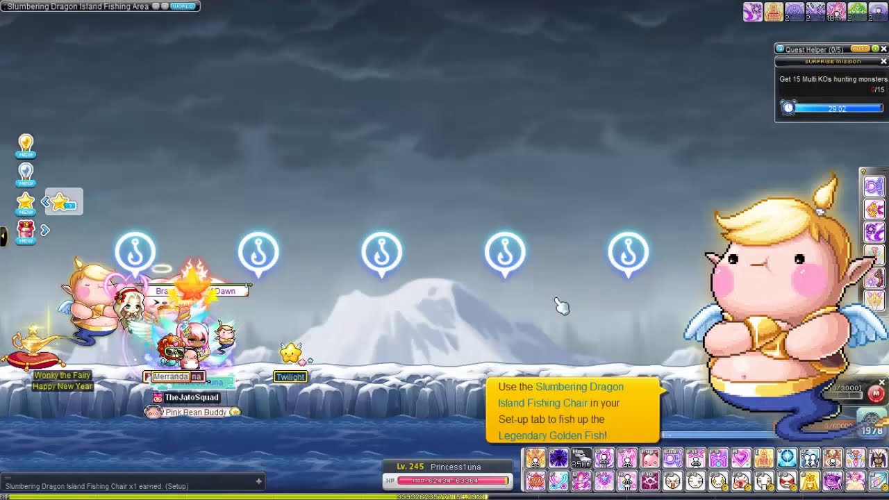 MapleStory Wonky's Magic Lamp Mission 5 with Princess1una - YouTube