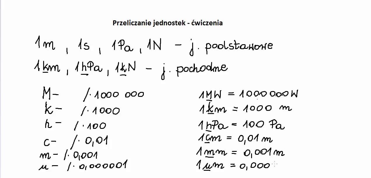 Przeliczanie Jednostek wiczenia YouTube Przeliczanie Jednostek wiczenia YouTube