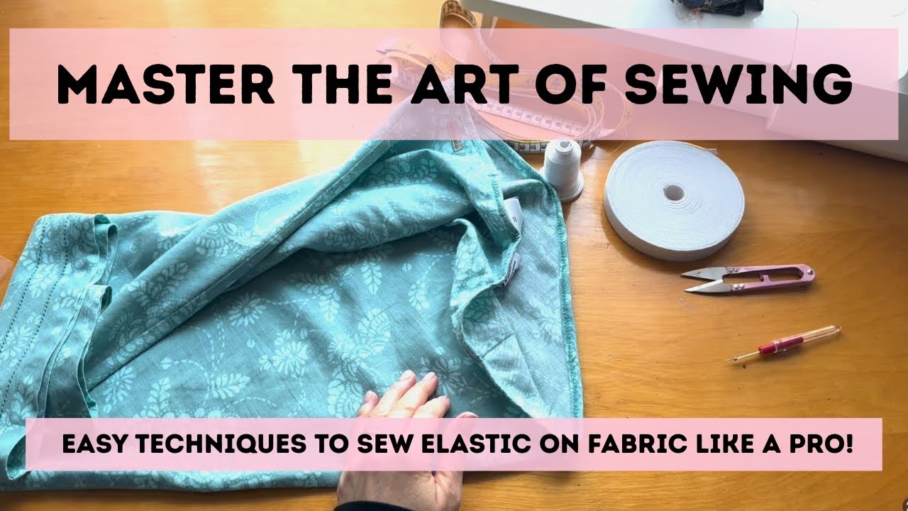 How to Sew Elastic into Fabric - Sewing Hacks - YouTube