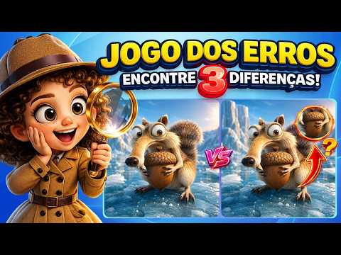 ⏳ O Tempo Não Vai Esperar! Encontre as 3 Diferenças Agora 👀