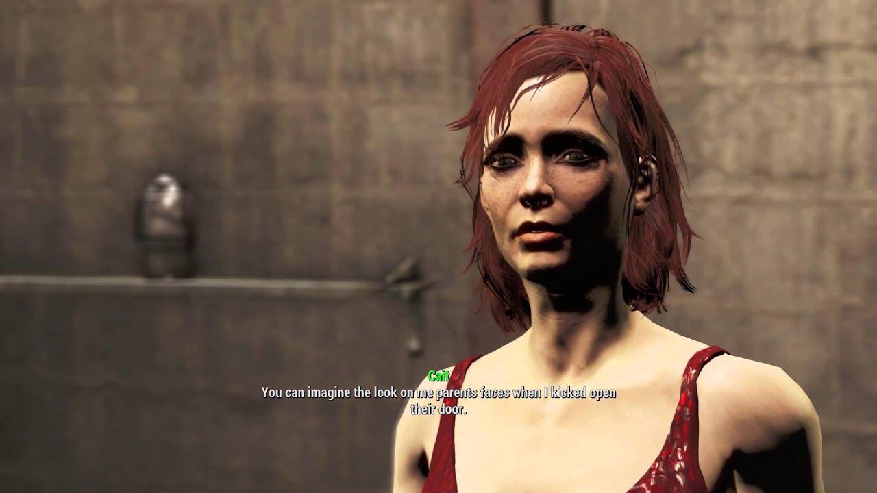 Fallout 4 - Cait's Backstory and Flirting - YouTube