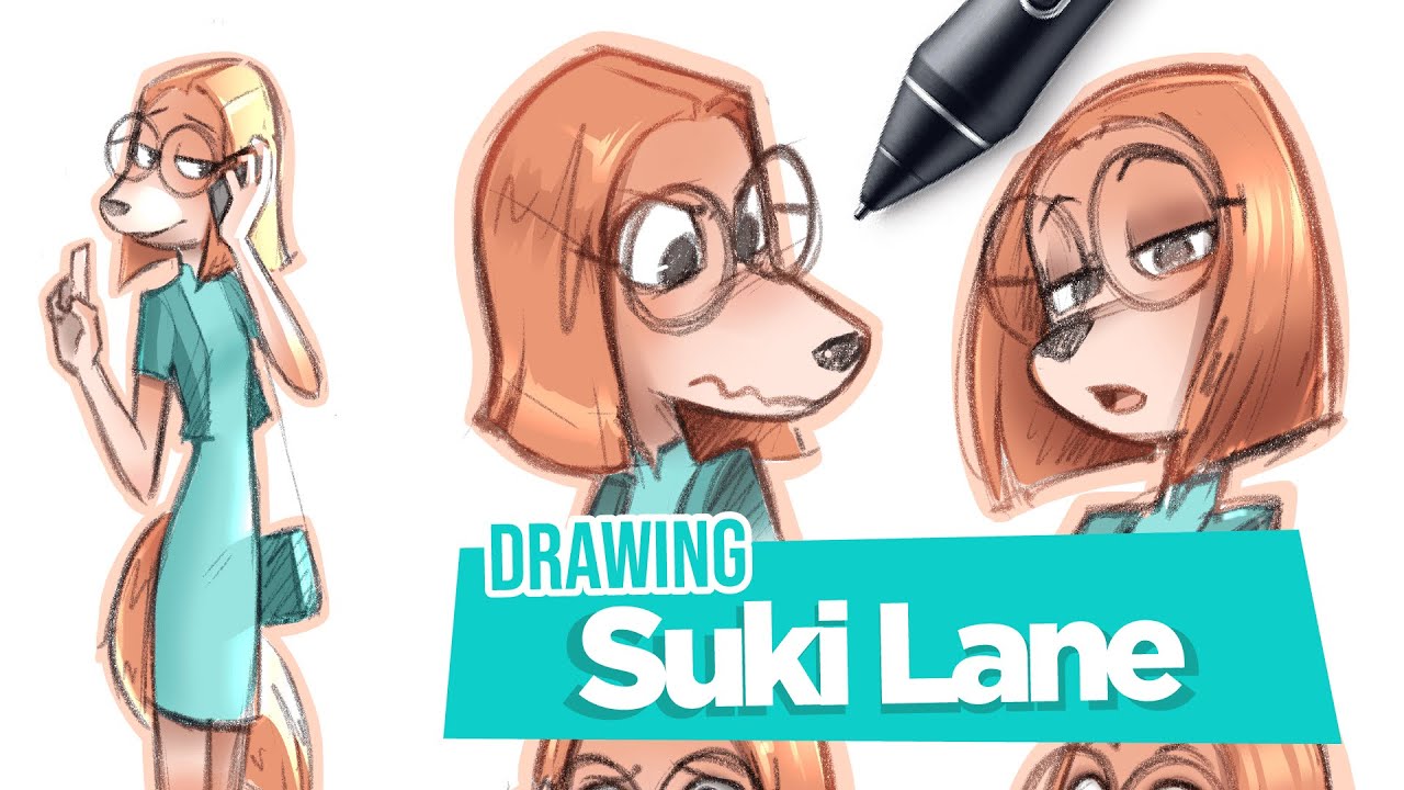 Suki Lane - Sing 2 - Character Expressions Study - YouTube