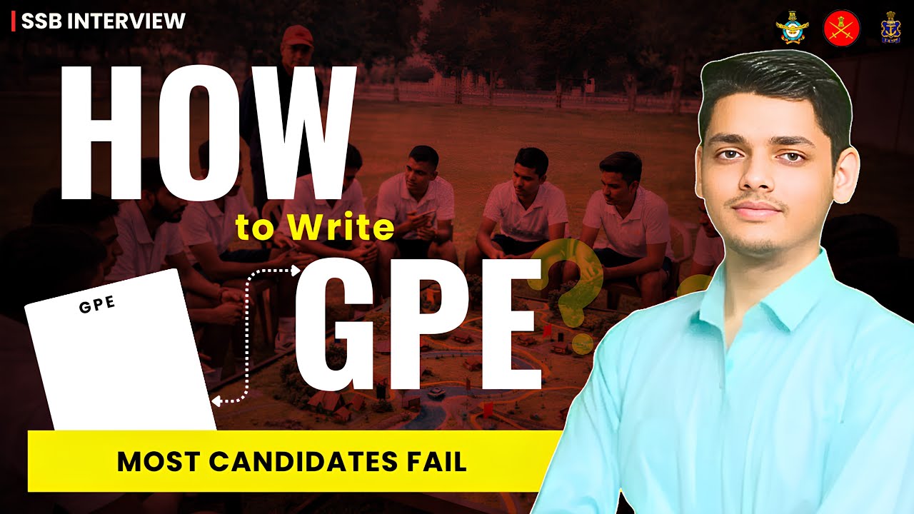 How to Write GPE in SSB Interview | Complete GPE Format for GTO ...