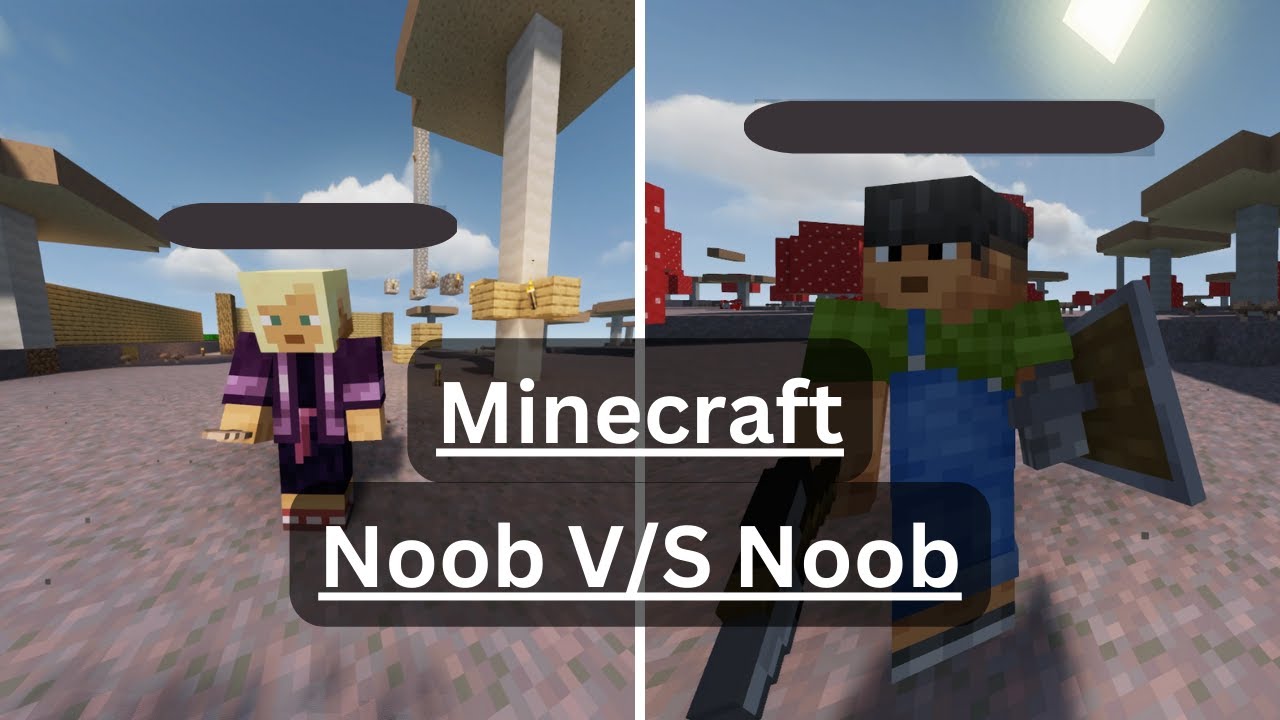 Minecraft Noob V/S Noob - YouTube