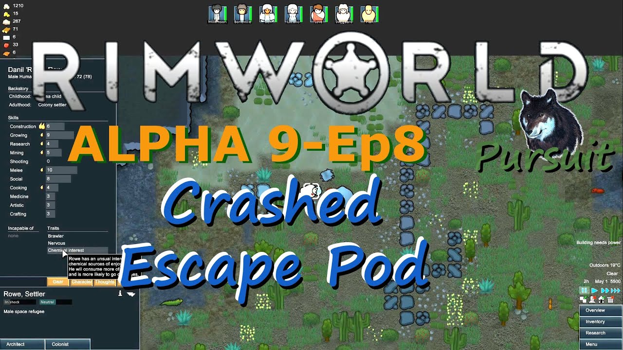 Crashed Escape Pod-RimWorld Alpha 9-Tales 'o' Drinking-Arid Shrubland ...