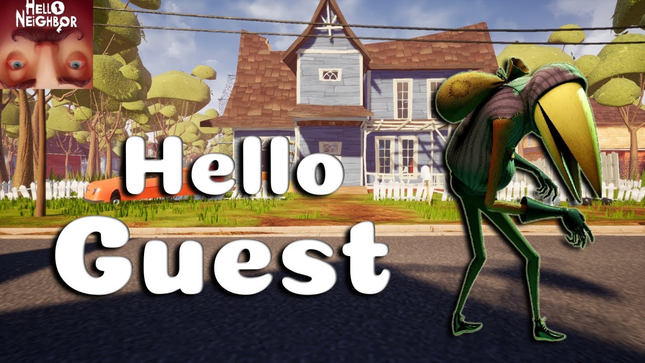 Hello Neighbor BUT the Neighbor is HELLO GUEST😨 - YouTube