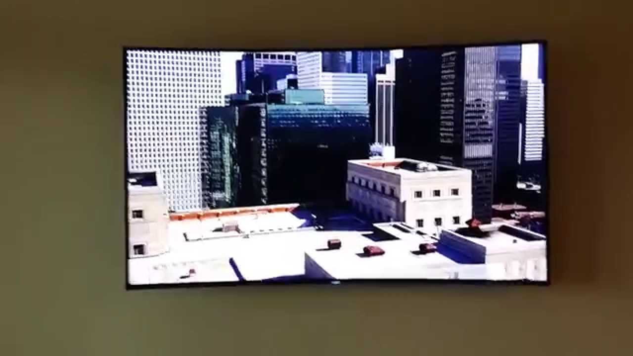 Installed our first 78" curved TV 4K 3D - YouTube