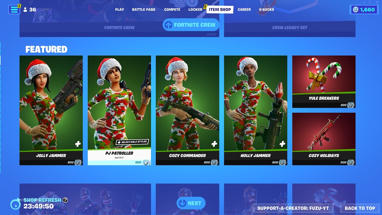Fortnite Item Shop For Today, December 4, 2022! Fortnite Item Shop ...