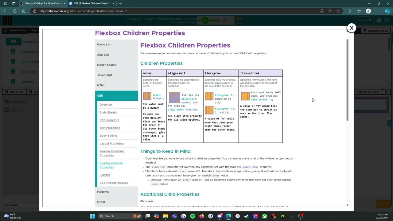 Code.org - CS Discoveries - Unit 2: Web Development - Lesson 13: Level 2 - YouTube