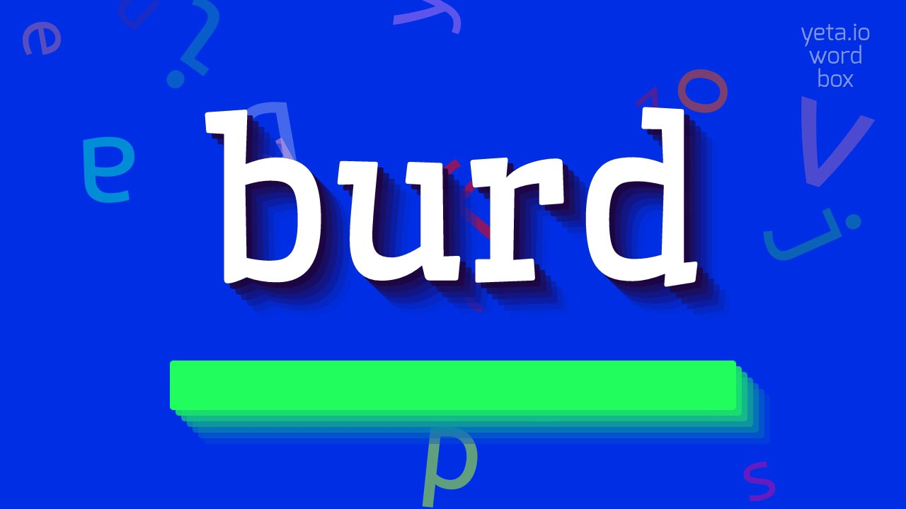 How to say "burd"! (High Quality Voices) - YouTube