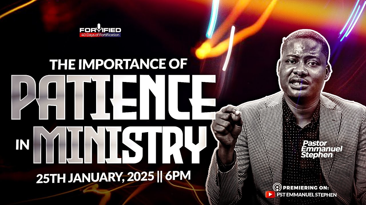 DAY 25 || 40 DAYS OF FORTIFICATION || Pst Emmanuel Stephen #mentorship ...