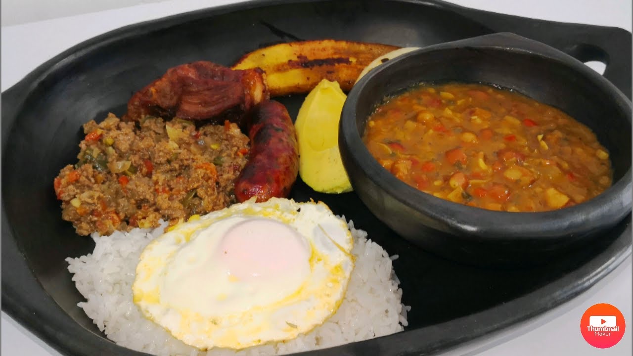 Bandeja Paisa Receta Colombiana🍴 COMPLETA Y PASO A PASO - YouTube