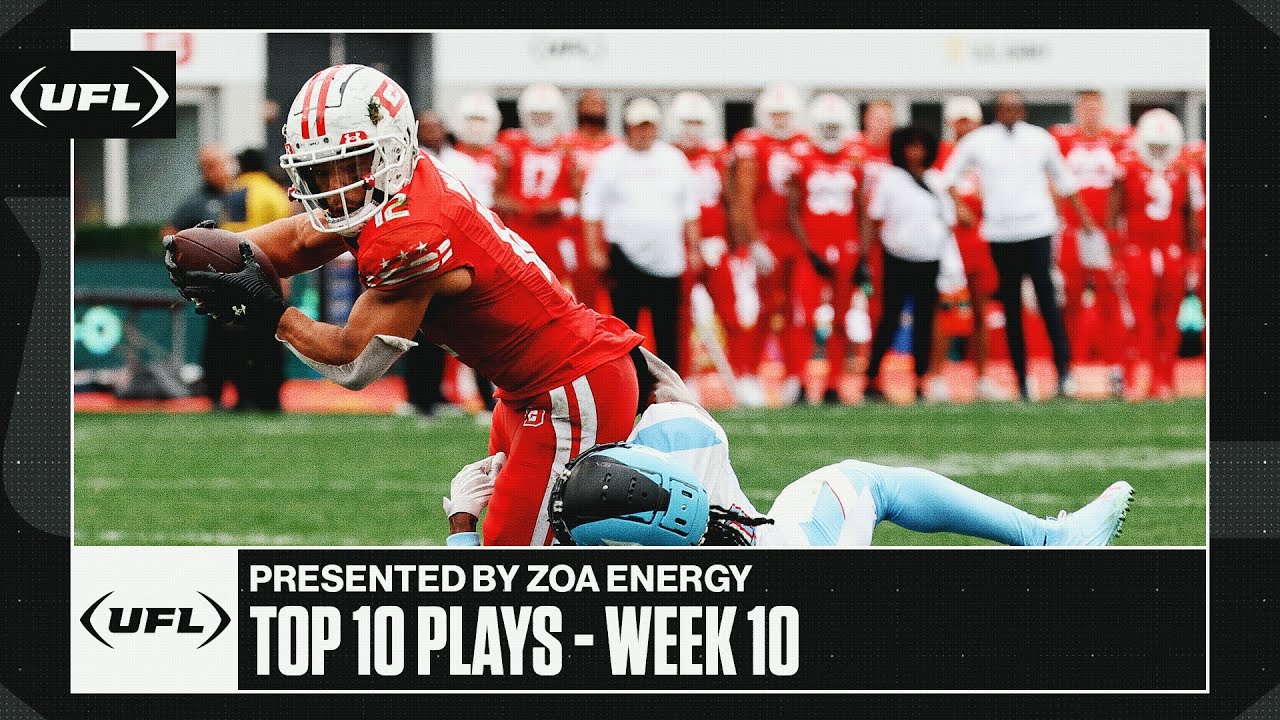 UFL Top 10 plays from Week 10 presented by ZOA Energy | United Football ...