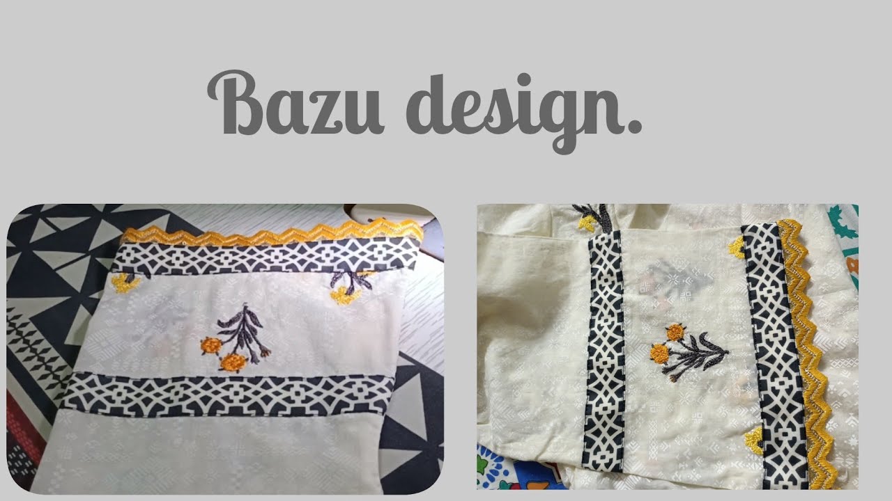 Simple and beautiful bazu ka design. - YouTube