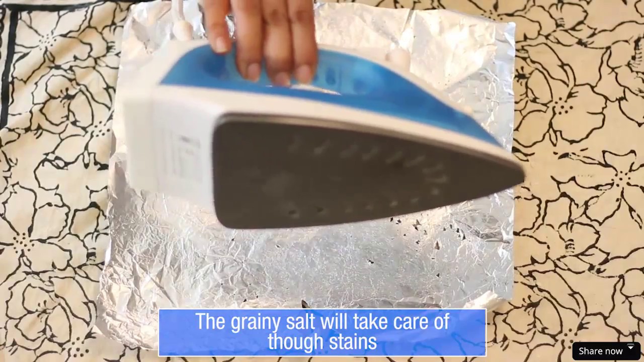 Daily DIY Home-Iron Cleaning Hack - YouTube