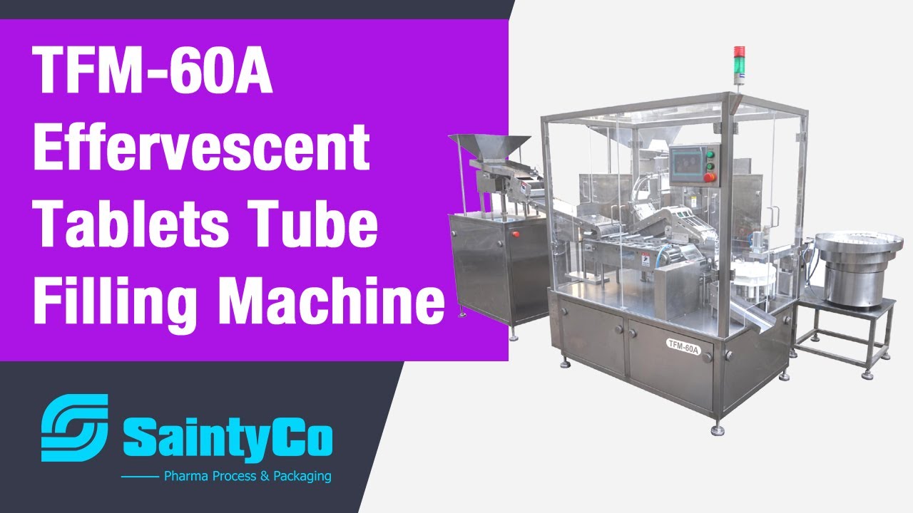 TFM 60A Effervescent Tablets Tube Filling Machine -SainytyCo - YouTube