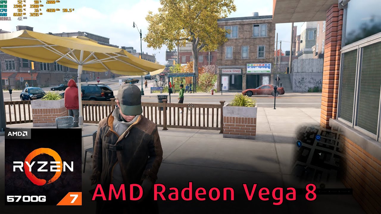 Watch Dogs (2014) on AMD Radeon Vega 8 - YouTube
