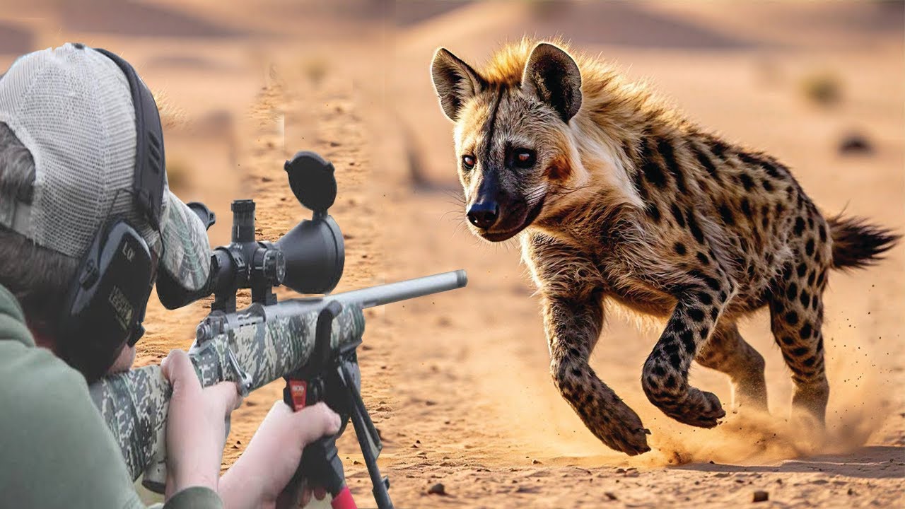 Hunting African hyenas with guns part 2 - YouTube