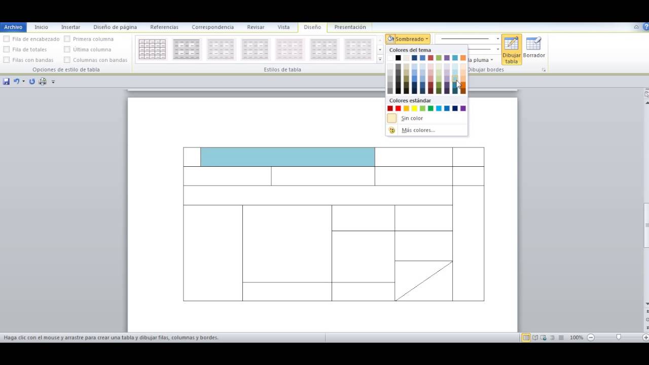 (TABLAS COMPLEJAS, ENCABEZADO Y PIE DE PAGINA WORD 2010) - YouTube