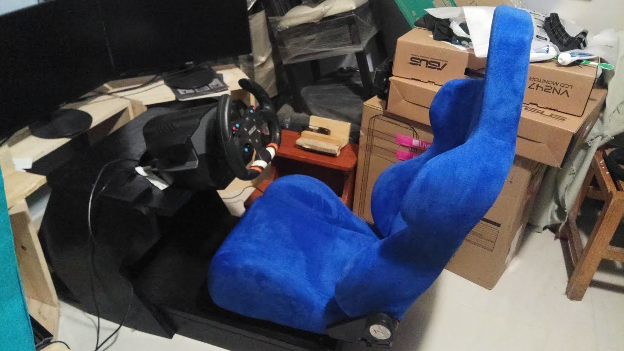 Cockpit para Simracing de madera DIY Low cost. - YouTube