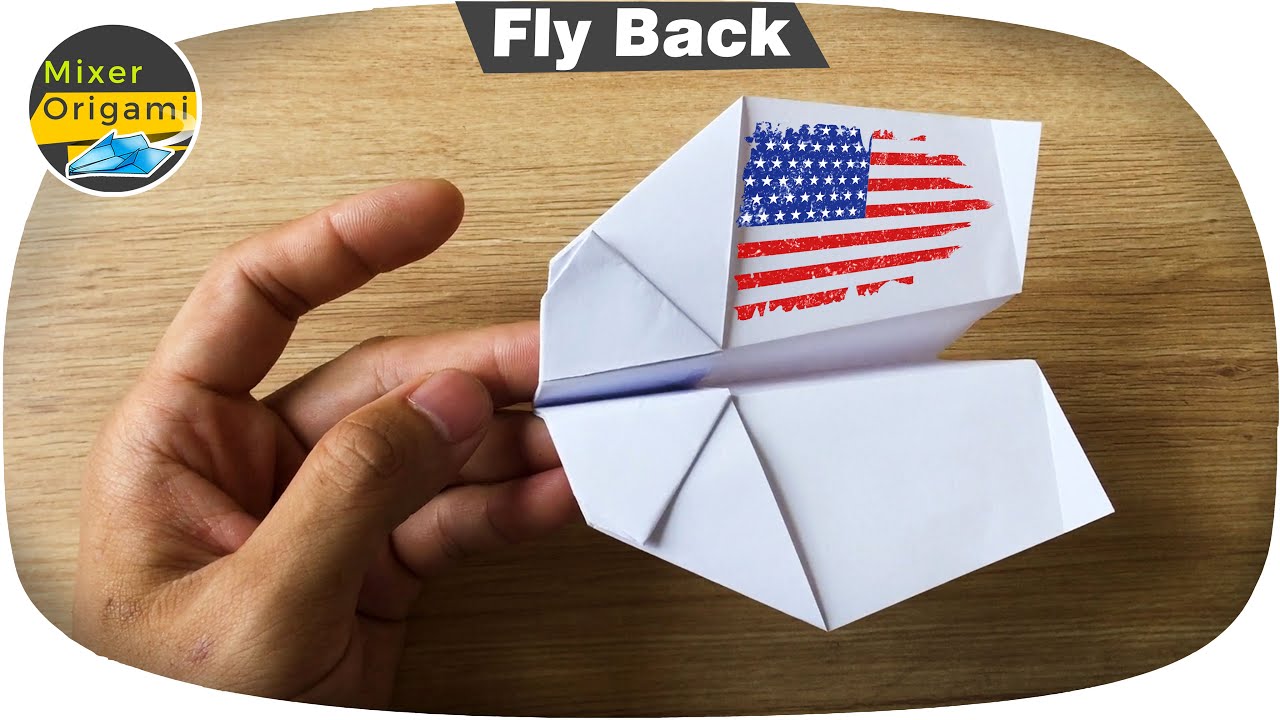 DIY paper airplanes can fly back to you. DIY Aircraft with paper - YouTube