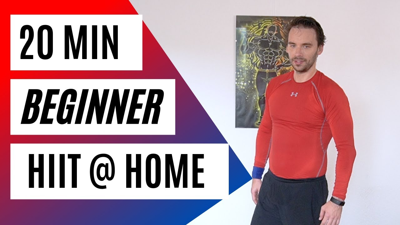 20 min HIIT for Beginner // No Equipment - YouTube