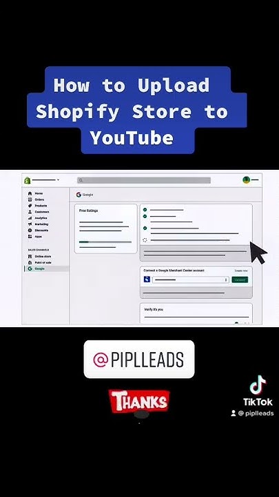 How to Upload Shopify Store to YouTube 🚀🚀🚀 - YouTube