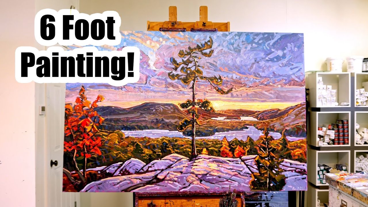 6 Foot Painting From Start To Finish YouTube