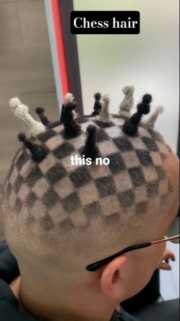 chess hair cut very funny 😅 #trending #funny #edit #hairstyle #viral # ...