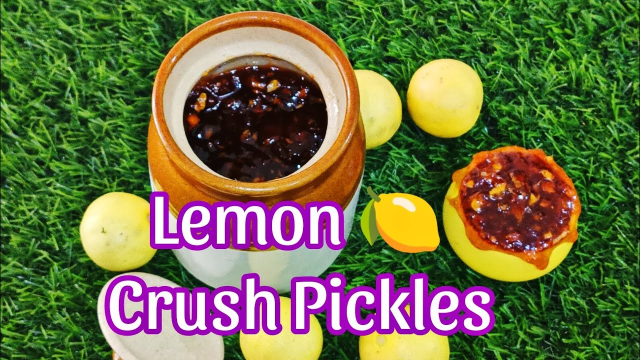 Lemon Crush Pickles | Nimboo ka achaar | Khatta Meetha Lemon Crush ...