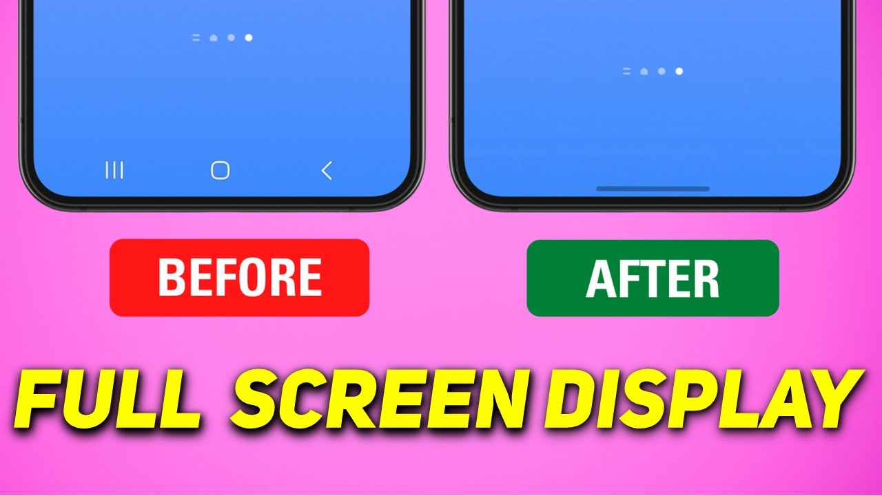 How to Enable Full Screen Display in Samsung Galaxy M35 | Swipe ...