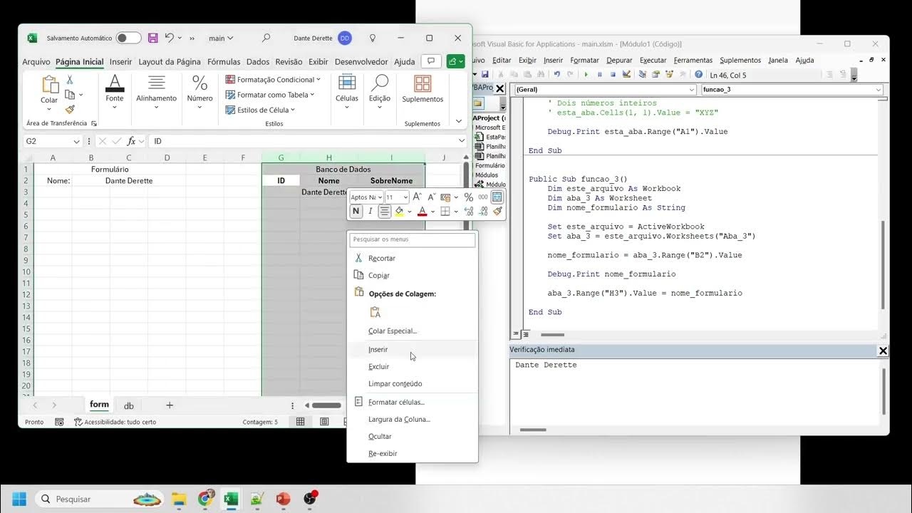 Excel VBA e Python 2024 - Aula 3 - While e For Loop e Células (Range) - YouTube