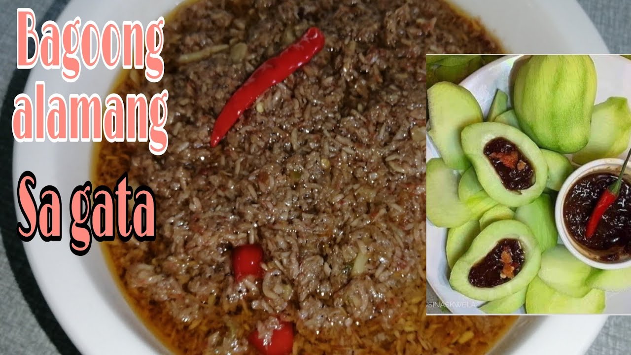 How to cook Bagoong alamang /bagoong alamang sa gata recipe - YouTube