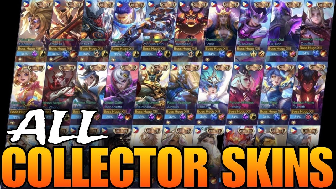 ML All Collector Skins Since July 2020 ~MLBB - YouTube