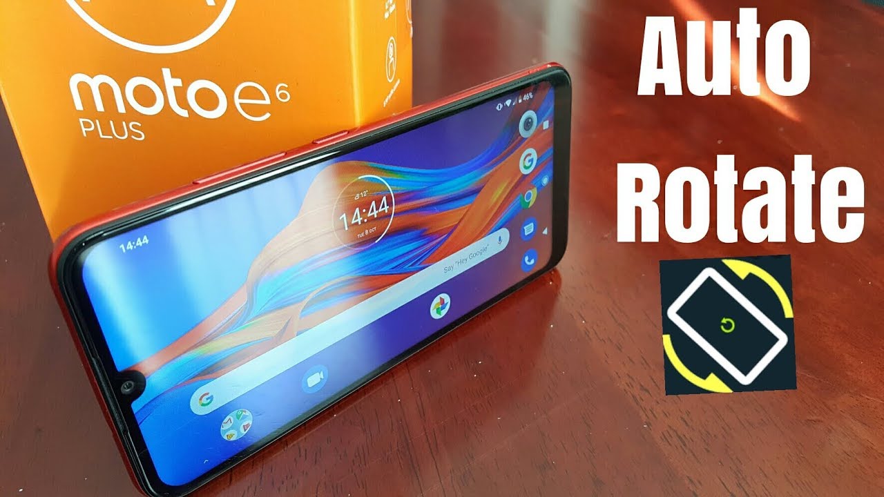 Motorola Moto E6 Plus Auto Screen Rotate Home Screen - YouTube