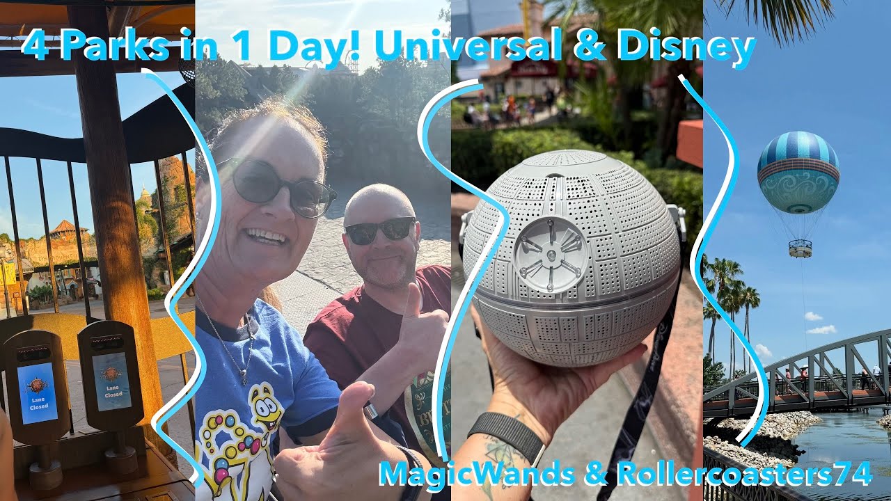 4 Parks in 1 Day | Disney & Universal | Disney Springs Blaze pizza ...