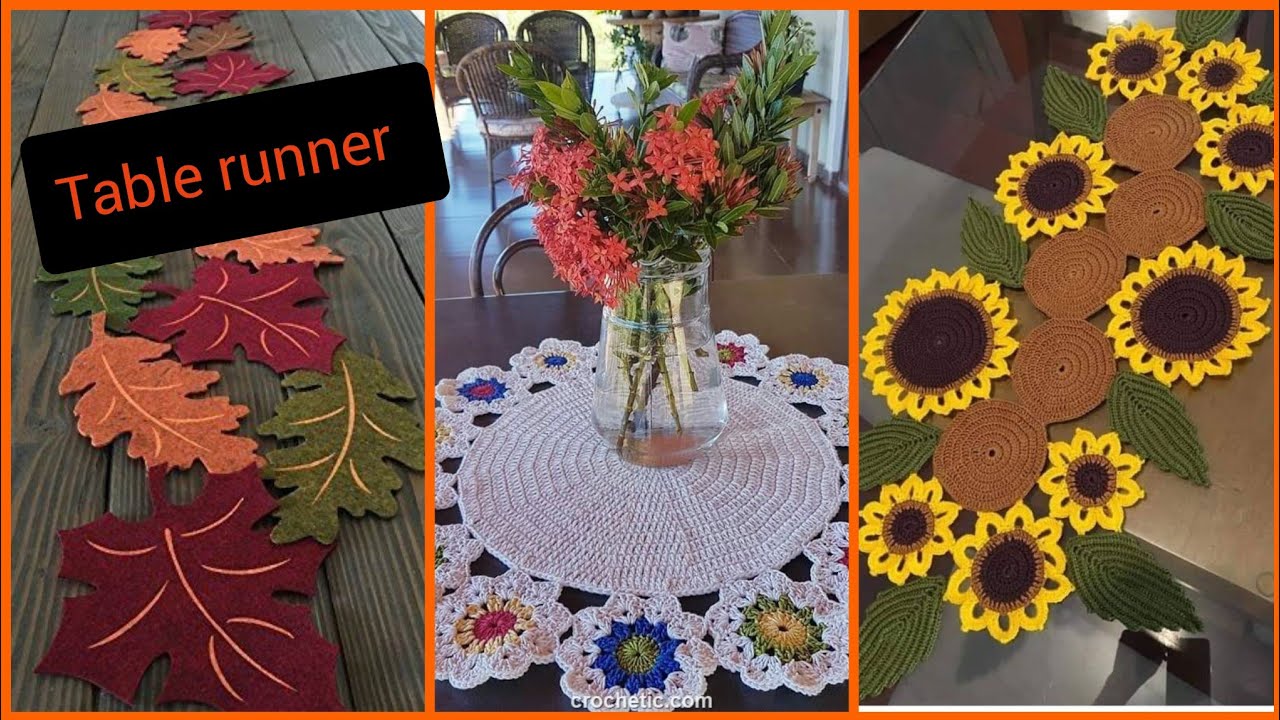 crochet table runners free patterns easy || free crochet doily patterns ...