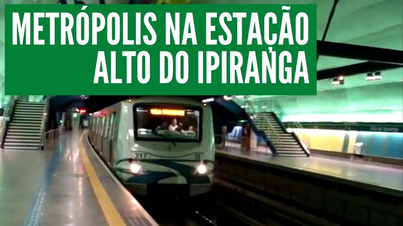 Frota G - Alstom Metrópolis (A96) em Alto do Ipiranga - YouTube