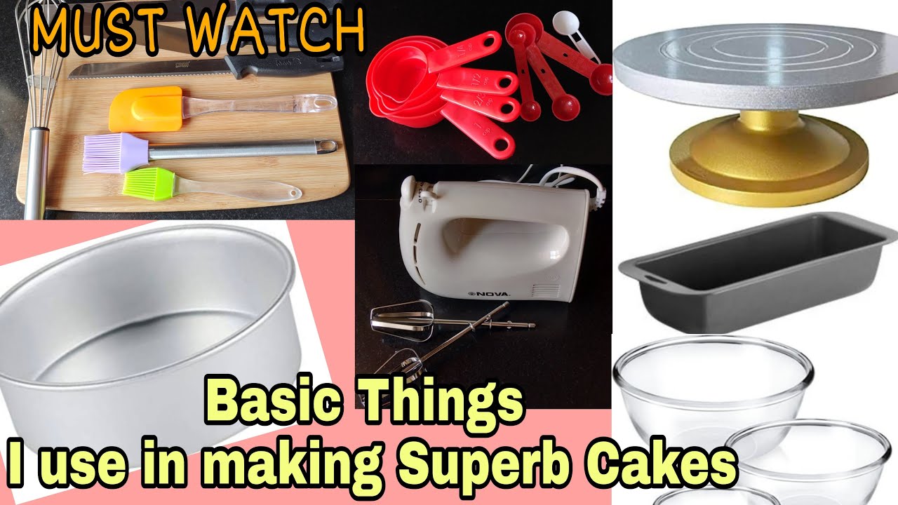 Things I use in baking Cakes | Baking Tools and Equipment | ये चीज़ें ...